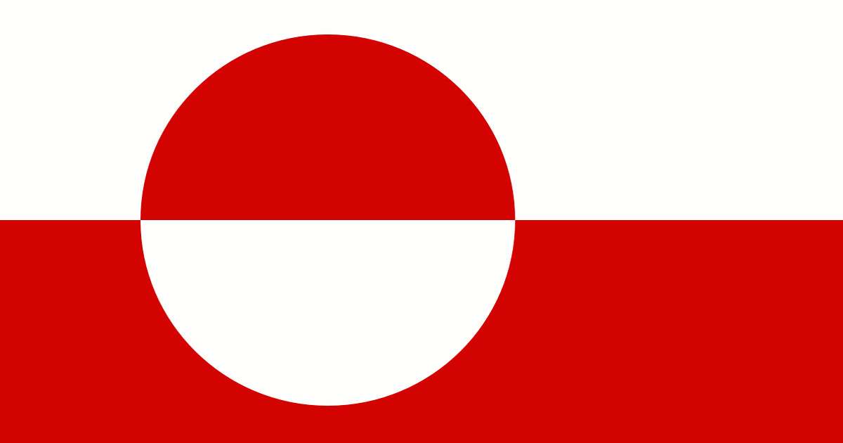 De vlag van Groenland