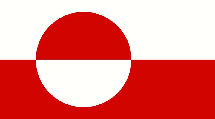 De vlag van Groenland