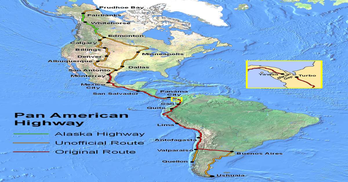 Fabelhafte Pan American Highway Bildnull